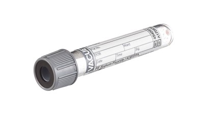 VACUETTE® TUBE 4 ml FE Sodium Fluoride / K3EDTA13x75 grey cap-black ...